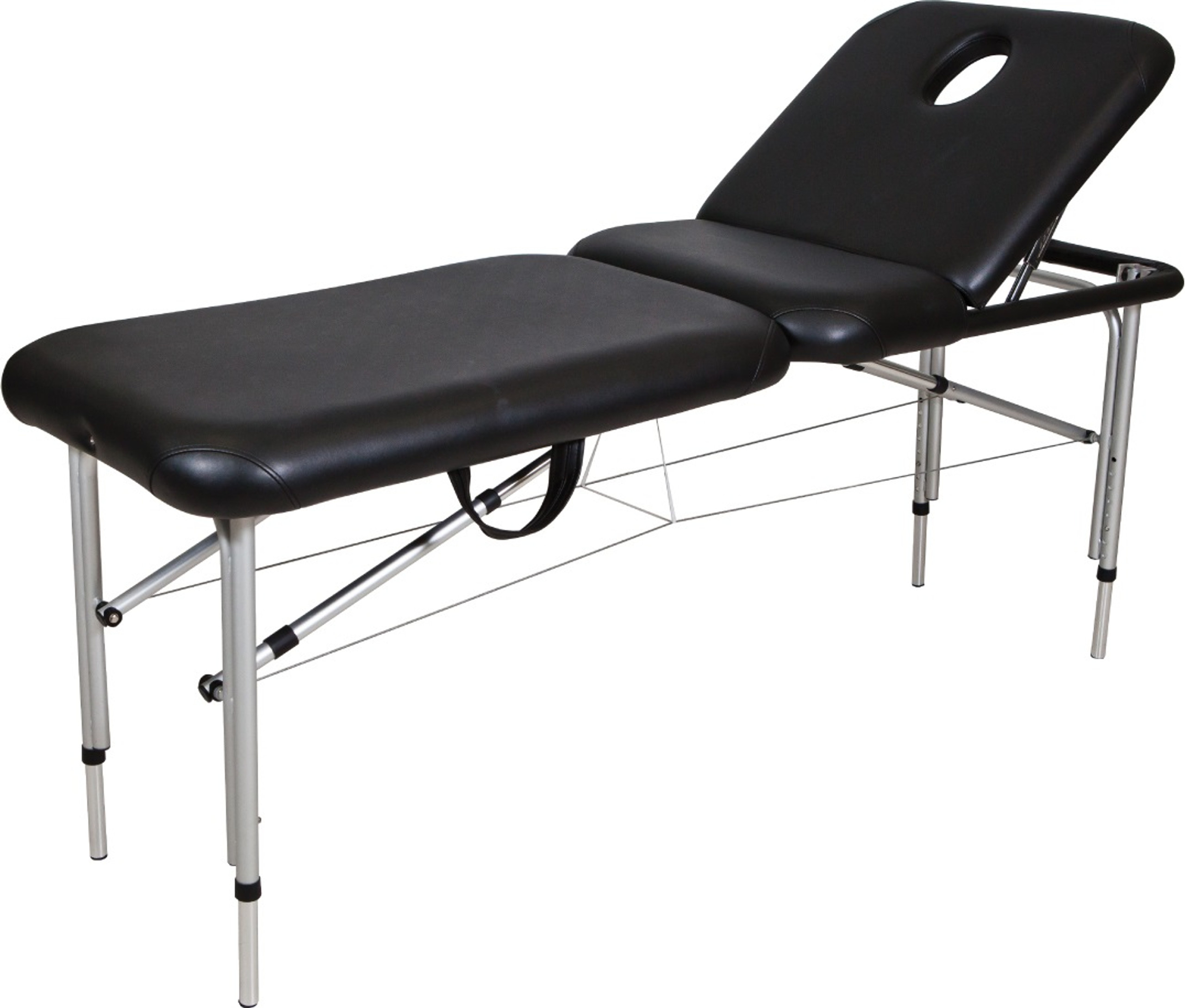 Lightweight Aluminium Portable Bed - Black - AU SALON SUPPLIES