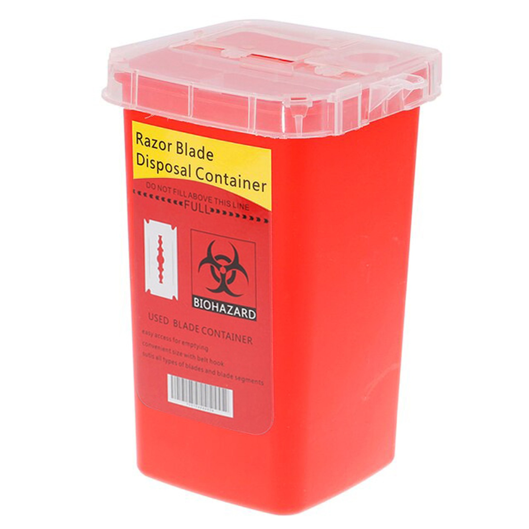 Disposal Blade Container-Red - AU SALON SUPPLIES